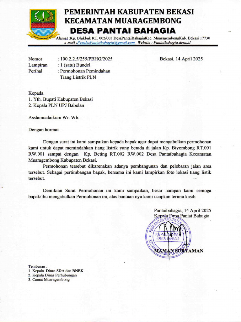 Surat Permohonan | PDF