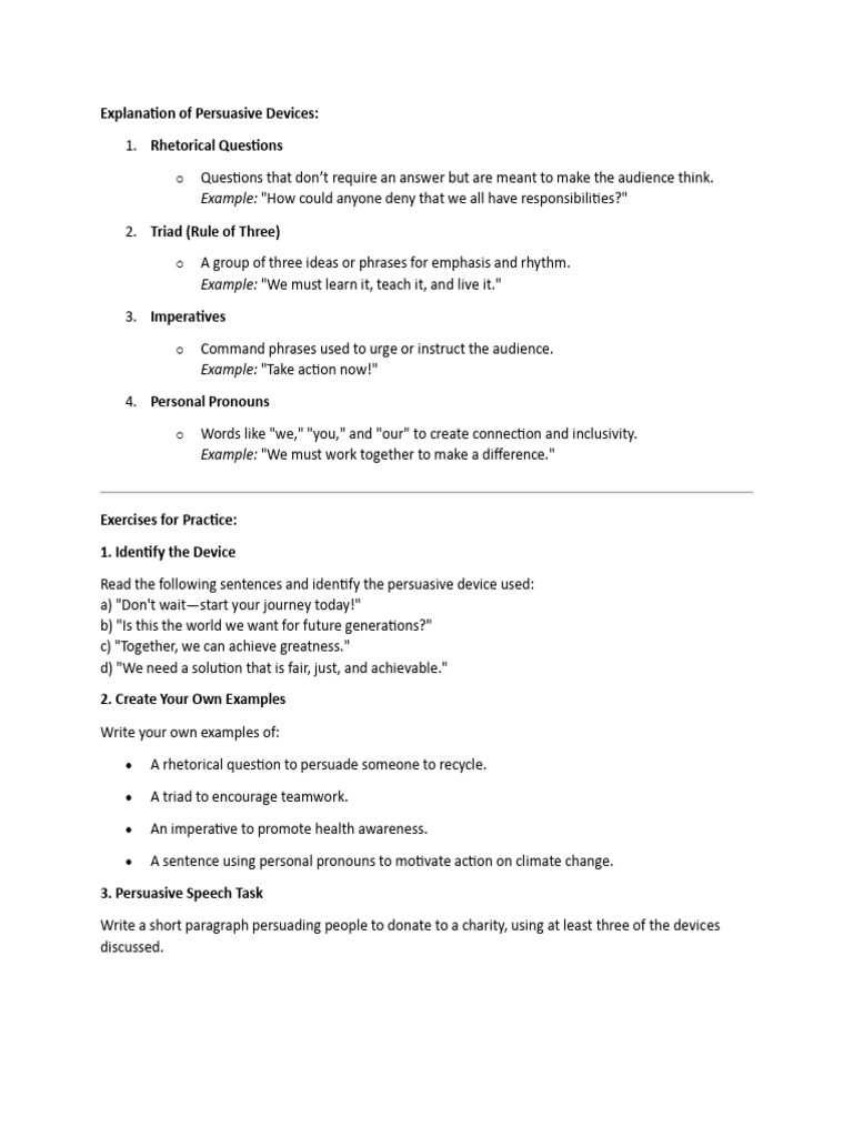 Understanding Persuasive Devices | PDF