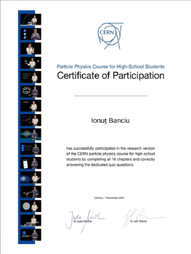 Online CERN PPC Certificate PDF | PDF