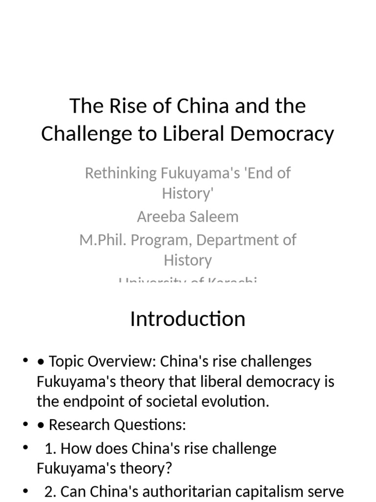 China Liberal Democracy Presentation | PDF | China | World Politics
