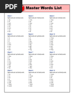 Second Grade Master Spelling Lists | PDF | Linguistics