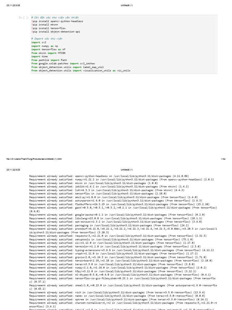 SE192307_NguyenLeAnhQuan_Lab13_Face_Detection | PDF | Software Engineering | Information ...