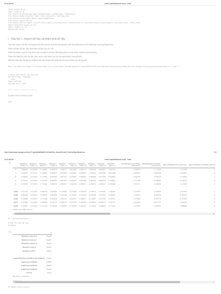 SE192307 NguyenLeAnhQuan Lab05 LogisticRegression | PDF