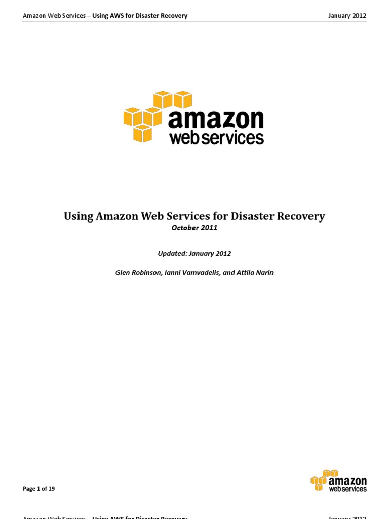 AWS Disaster Recovery | PDF | Amazon Web Services | Replication (Computing)