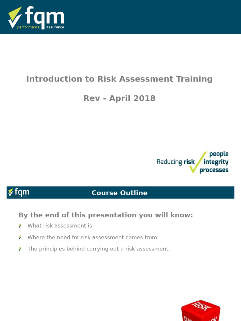 Introduction To Risk Assessment Training | PDF | Risk | Risk Assessment