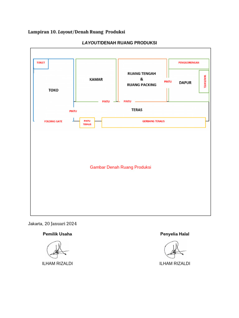 Denah Lay Out Dapur Republickue | PDF
