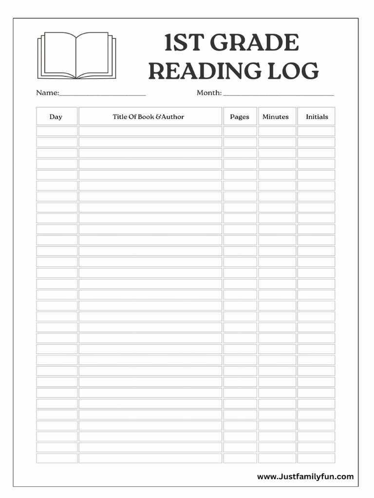 1st-Grade-Reading-Log | PDF