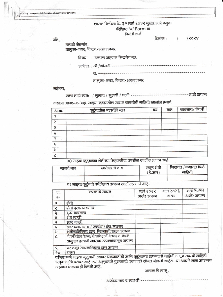 Uttapannacha Dakhala - 3 Varsha | PDF
