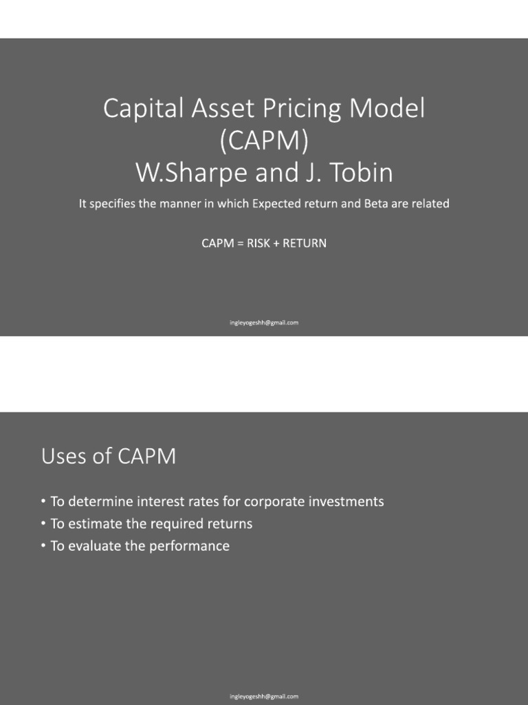 Sapm Capm Theory | PDF