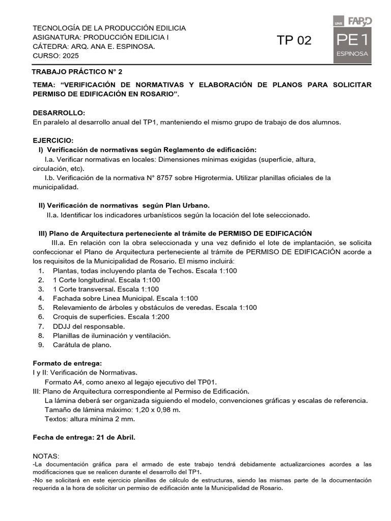 2025 Pe 1 TP02 | PDF | Diseño arquitectonico | Arquitectura