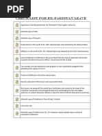 Ex-Pakistan Leave Application Form | PDF