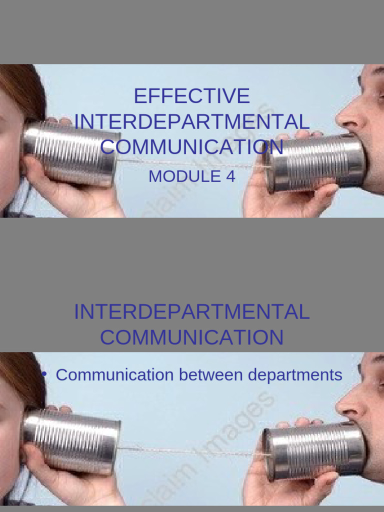 M4 - Effective Interdepartmental Communication | PDF | Sales | Information