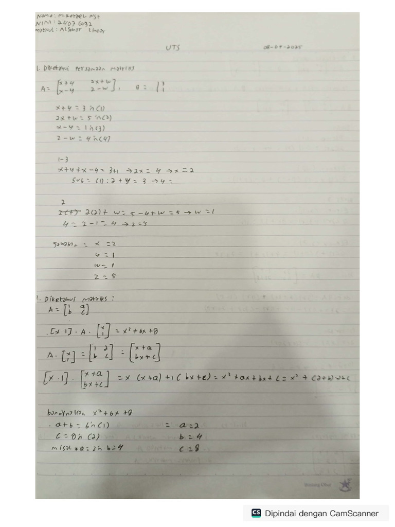 Muhammad Rafael Nasution - UTS | PDF