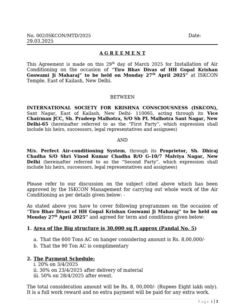 02 Perfact Air Conditioning. | PDF | Employment | Business Law