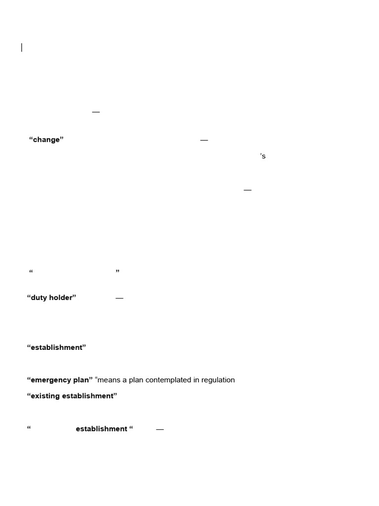 Draft Major Hazard Installation Regulations 2019 | PDF | Emergency ...