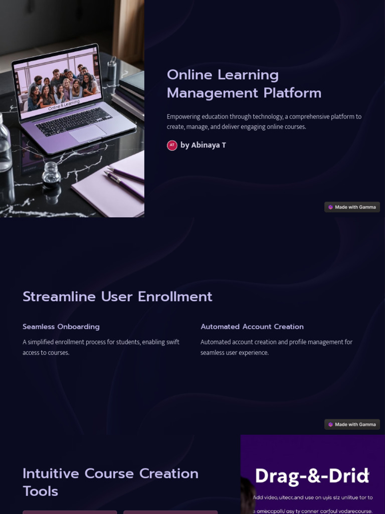 Online Learning Management Platform | PDF | Educational Technology | Computing