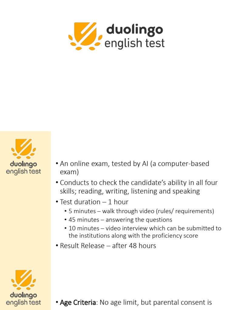 Duolingo English Test (Collected by HLH) | PDF | Reading Comprehension ...