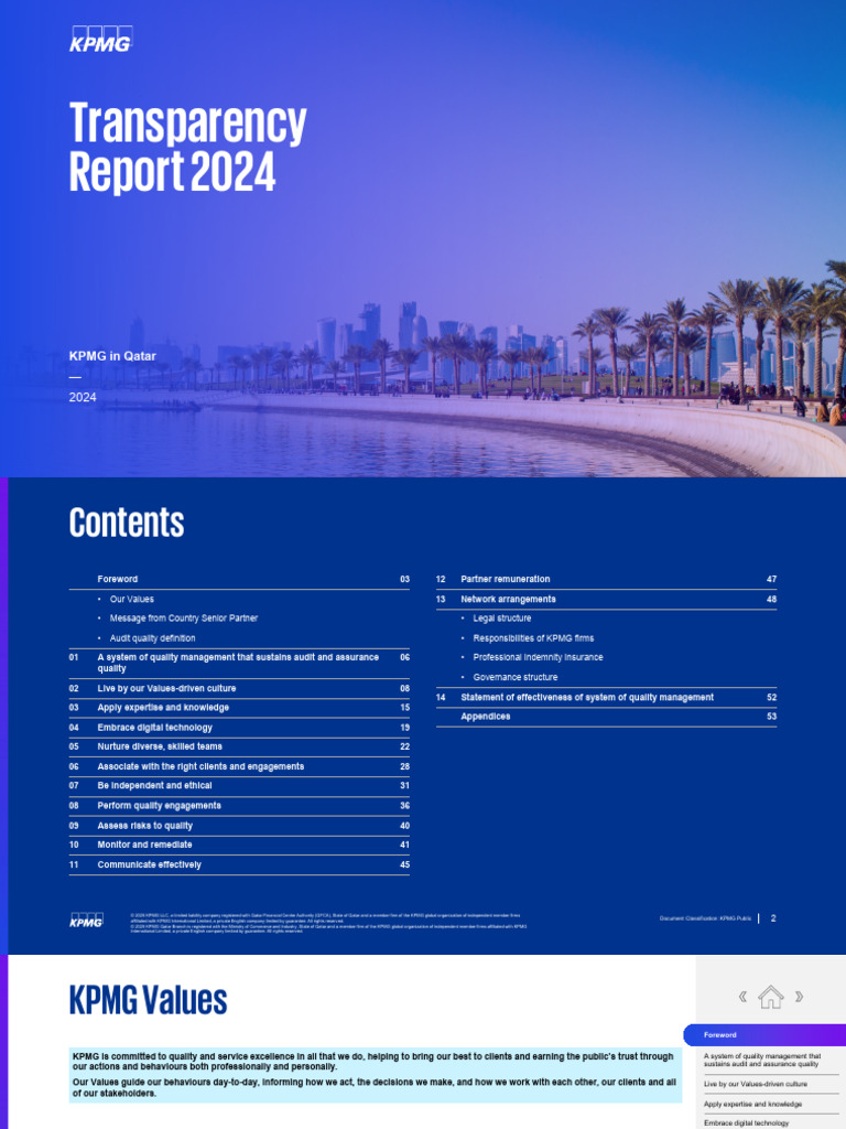Transparency Report 2024 | PDF | Audit | Quality Management