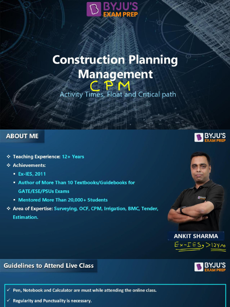 C6 Class-Activity-Times-Float-And-Critical-Path | PDF