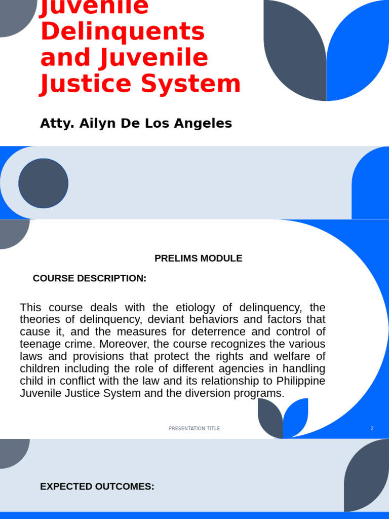 Understanding Juvenile Delinquency | PDF | Juvenile Delinquency ...