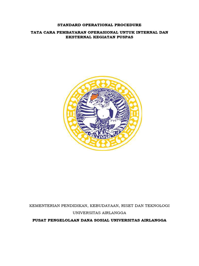 Sop Tata Cara Pembayaran Operasional Untuk Internal Dan Eksternal ...