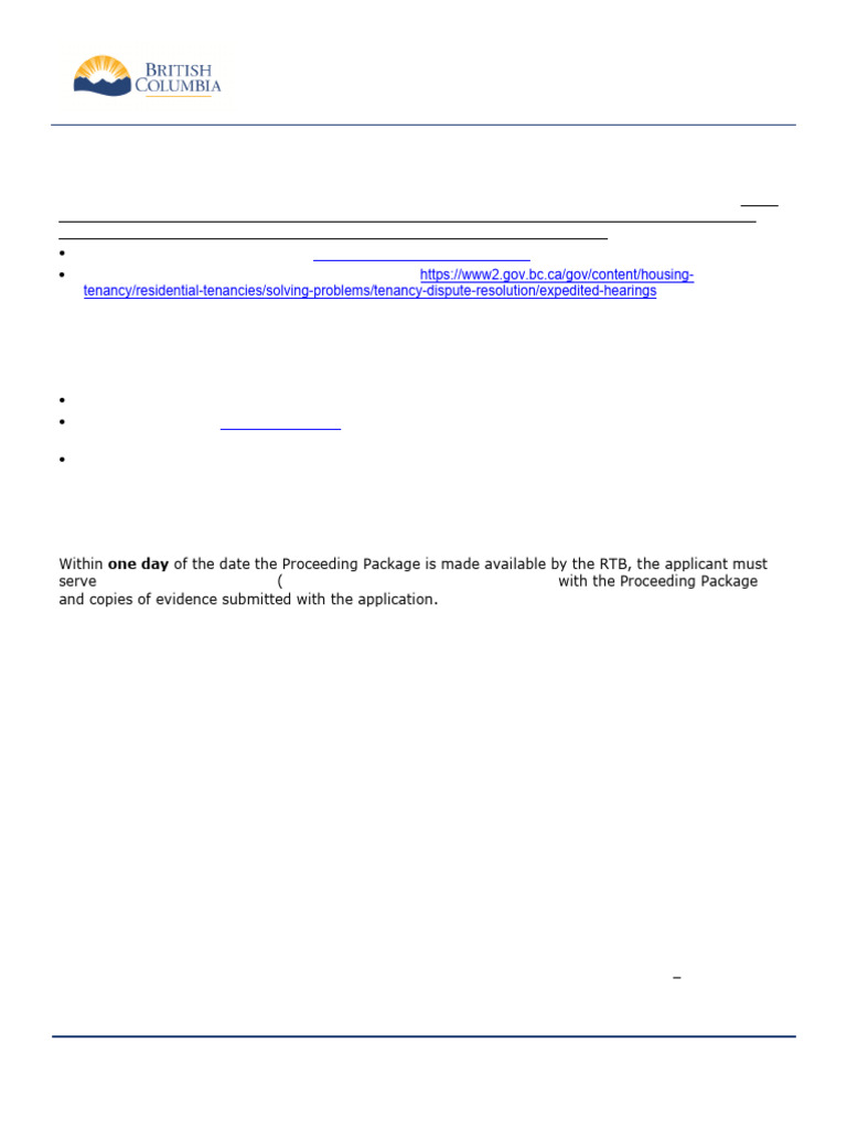 RTB-114E Fact Sheet Expedited Hearing 01 30 2024 | PDF | Arbitral ...