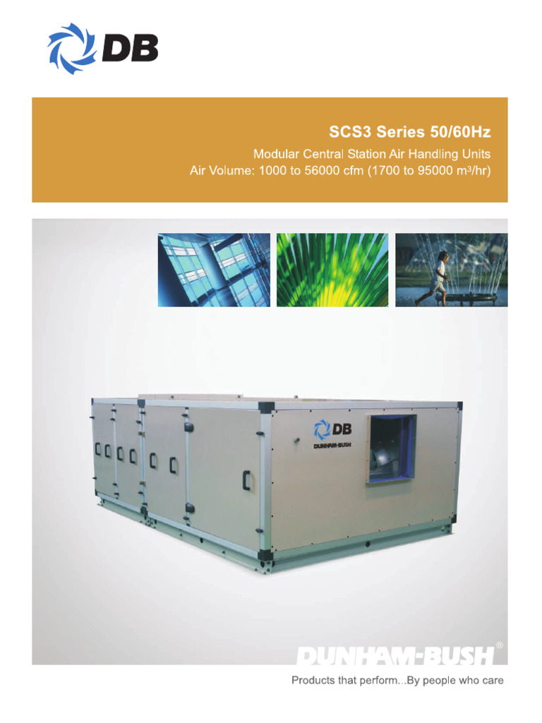 Modular Central Station Air Handling Units SCS3 Series | PDF | Building ...
