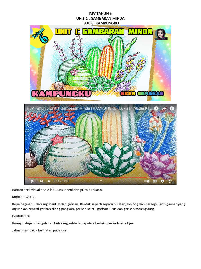 PSV Tahun 6 Unit 1 | PDF