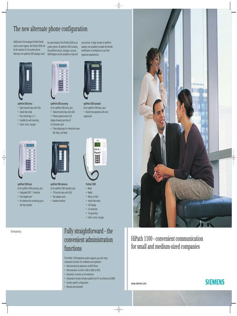 HiPath 1100: Flexible Phone System | PDF | Telephone | Computing