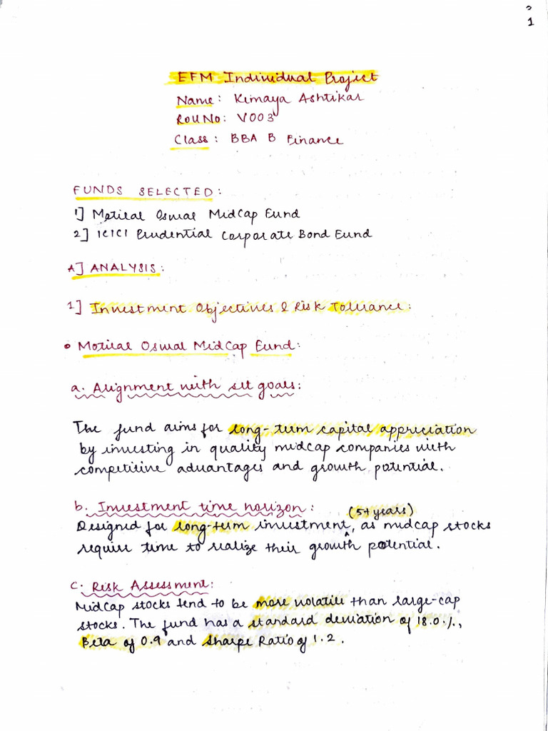 EFM Assignment | PDF