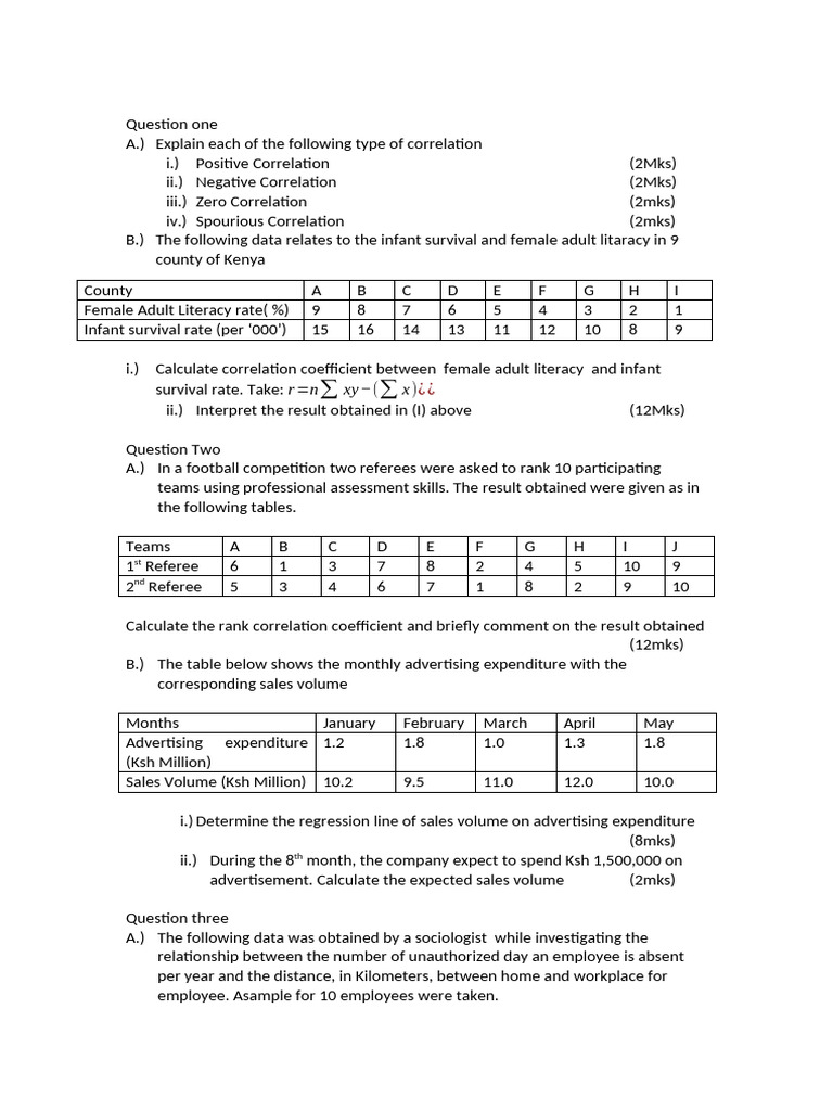 Regression and Correlation | PDF | Data Analysis | Multivariate Statistics