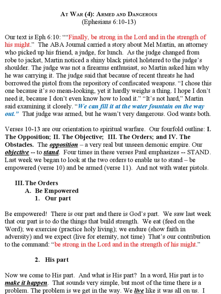 Eph 6-10-18 at War (4)_Armed and Dangerous | Goliath | Prayer