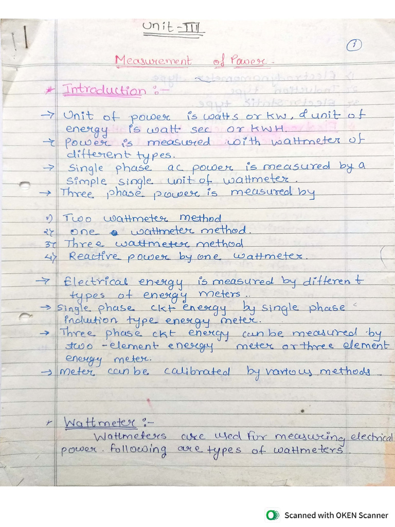 EMI Unit 3 Part 1 | PDF