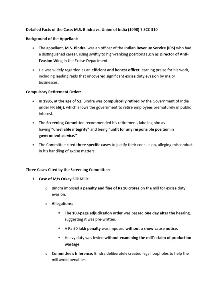 Detailed Facts of The Case | PDF | Judgment (Law) | Obiter Dictum