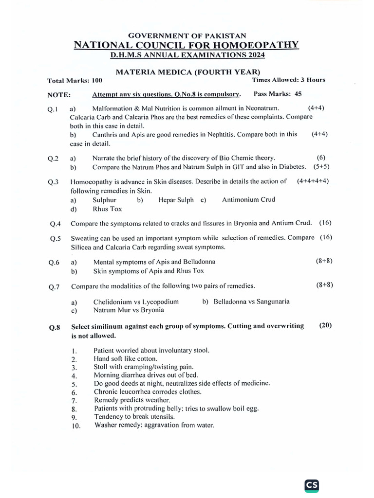 Materia Medica 4th year | PDF