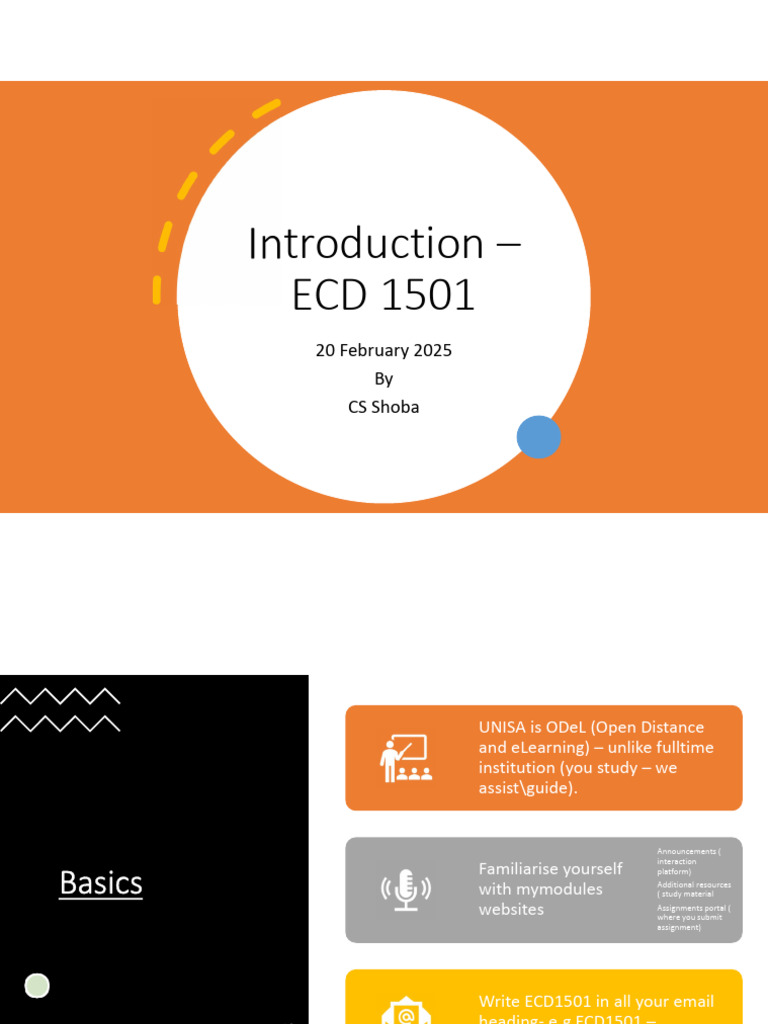 ECD1501 - Introduction Presentation - 2025 | PDF | Software | Computing