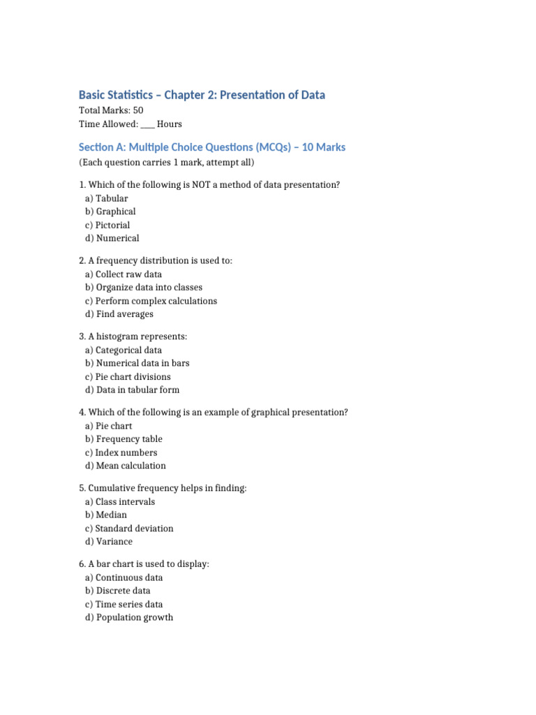 Basic Statistics Chapter 2 Test | PDF | Histogram | Statistical Analysis