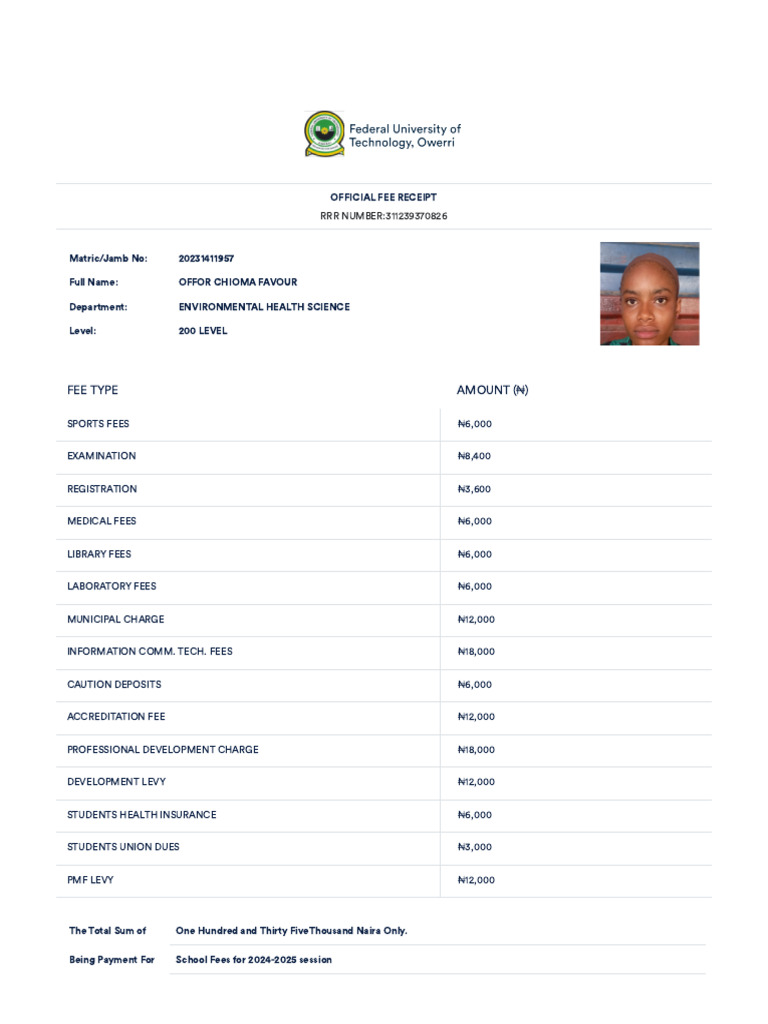 FUTO SM Core Portal | PDF