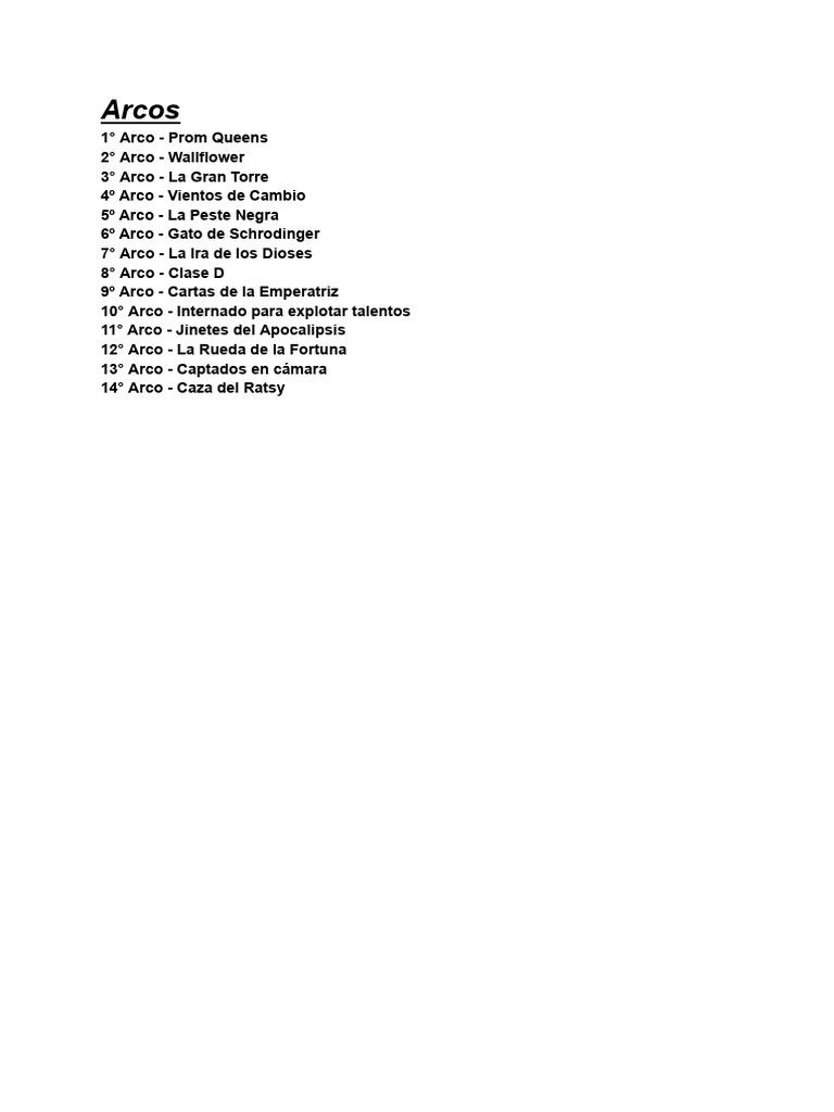 Arcos | PDF