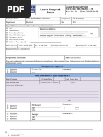 Annual Leave Request Form | PDF