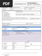 Updated Leave Form 2024 | PDF