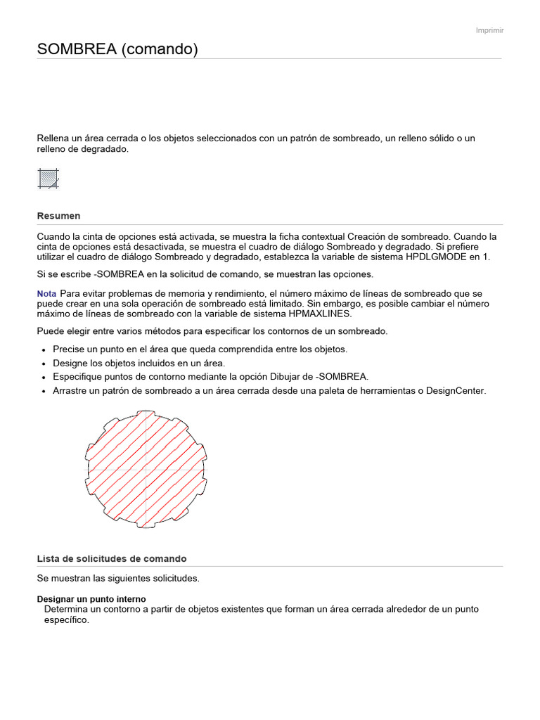 Cómo usar el comando SOMBREA | PDF | Informática