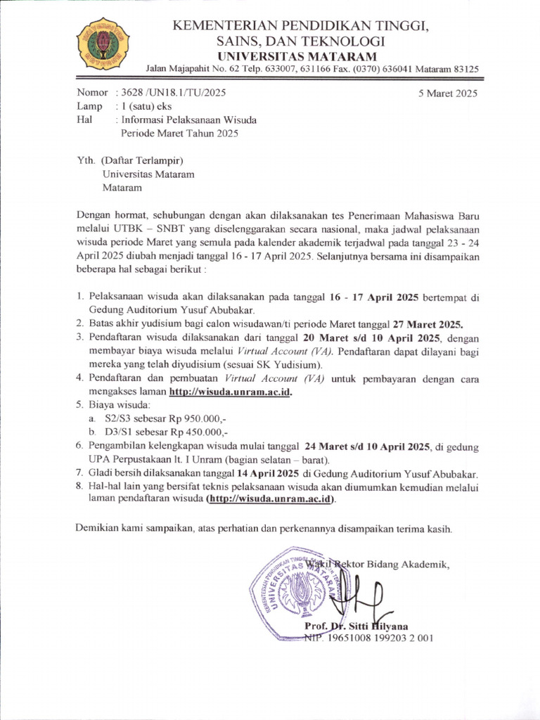 Info Wisuda 2025 | PDF