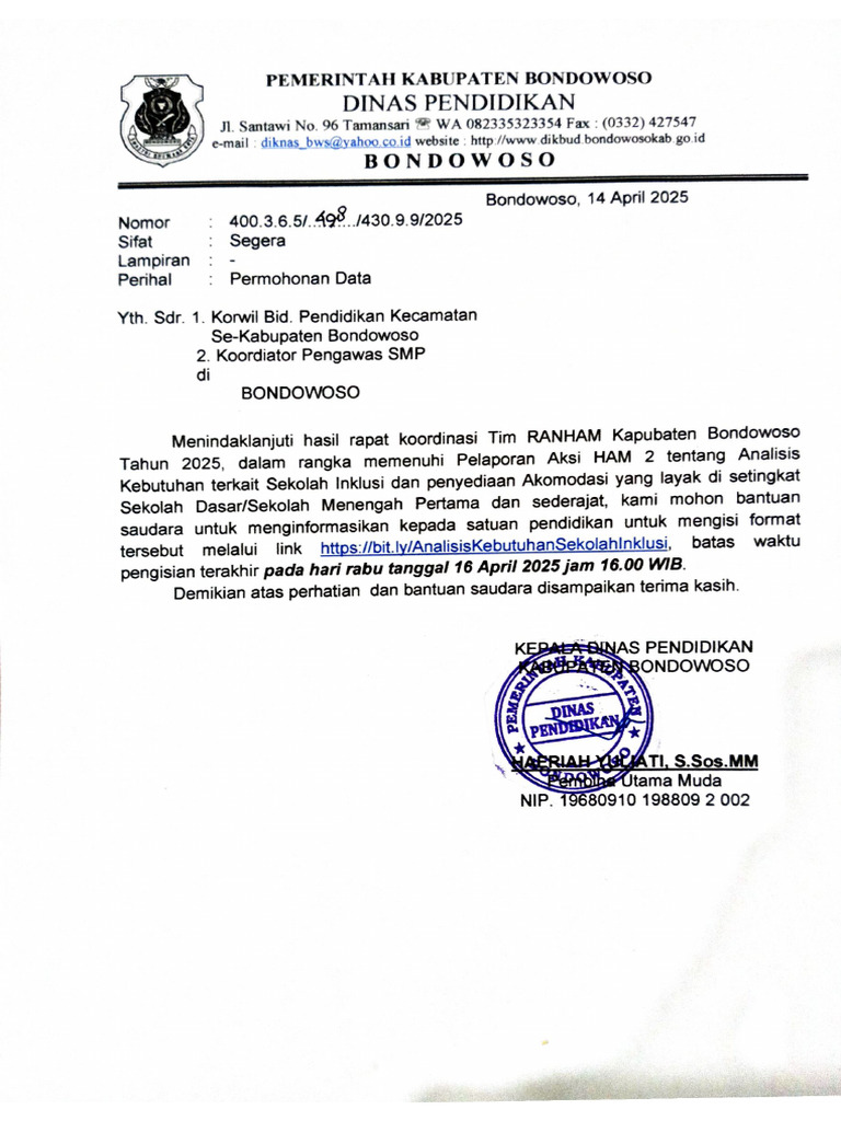 Permohonan Data | PDF