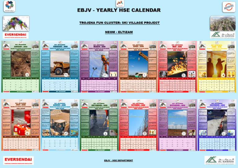 Ebjv - Yearly Hse Calendar | PDF