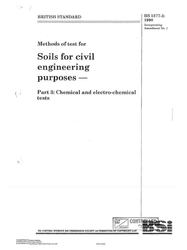 BS 1377 - Soils For Civil Engineering | PDF