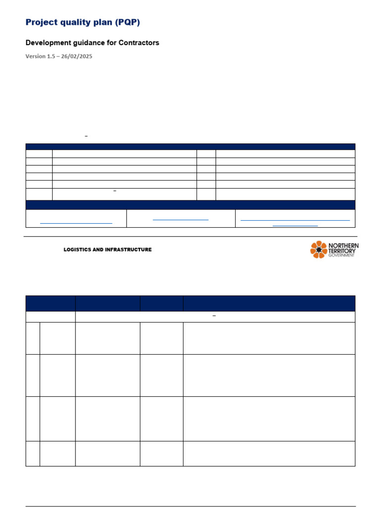 project-quality-plan-guidance-pqp | PDF | Quality Management System ...