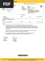 Sample Report Lal Path Labs | PDF | Medical Specialties