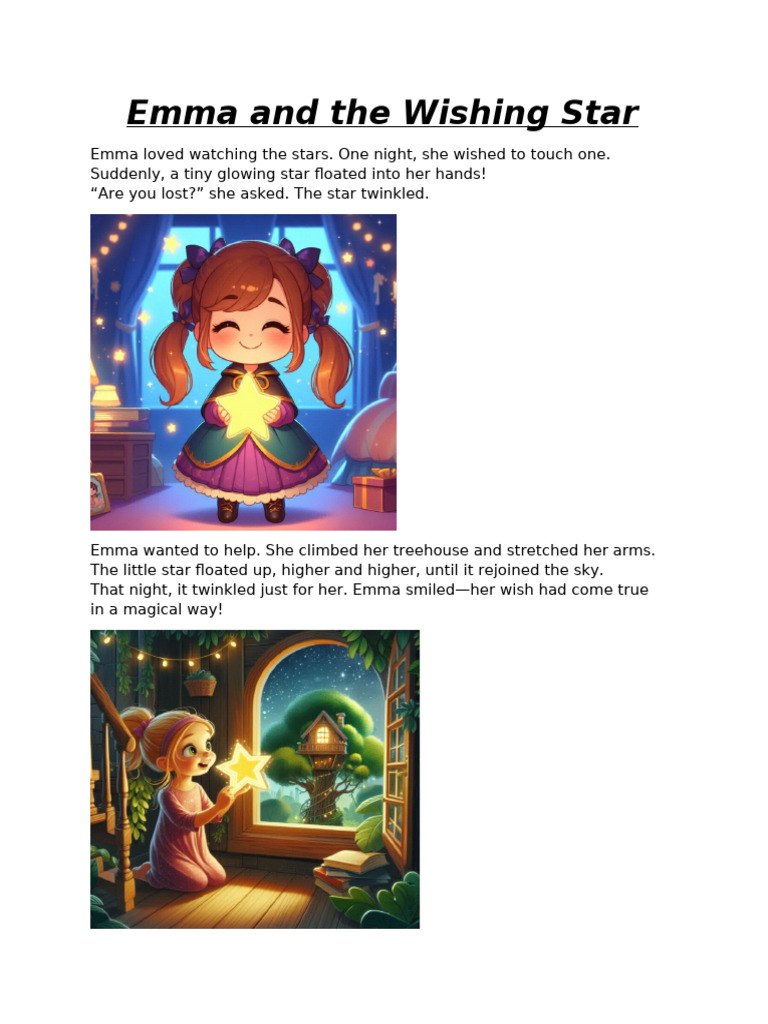 Emma and The Wishing Star | PDF
