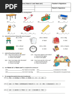 Picture Matching Exercise Grade 1 | PDF